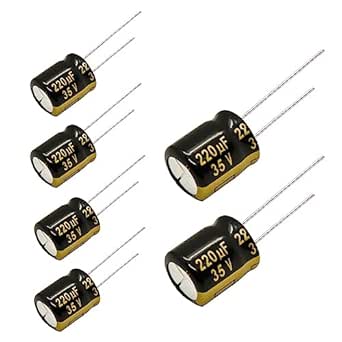Replacement for 6 pcs Panasonic FM Series Capacitors 35V 220uf Low ...