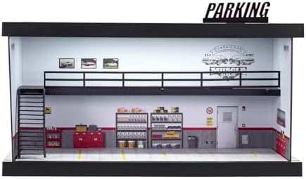 Amazon.com: Gtcwmx Two-Story Parking Scene, 1/64 Scale die-cast Model ...
