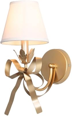 BAUFAS Modern Wall Sconce Bow Princess Wall Light French Style Girls Room Wall Mounted Lamp ...