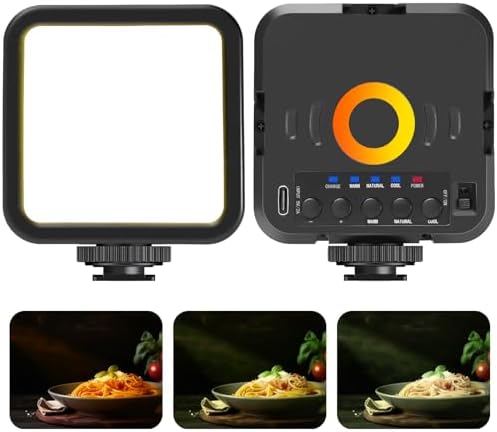 Amazon.com : Video Light, VL81 On Camera Light with 3 Cold Shoe ...