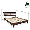Amazon.com: Bme Caden King Size Bed Frame and Adjustable Headboard, 15 ...