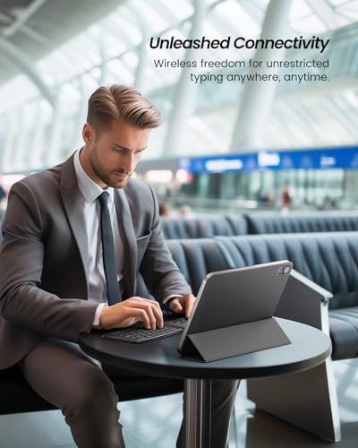 Nulea RT06 Business Series Leather Bluetooth Foldable Keyboard, Folding ...