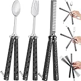 Butterfly Knife Styled Spoon and Fork | The Green Head