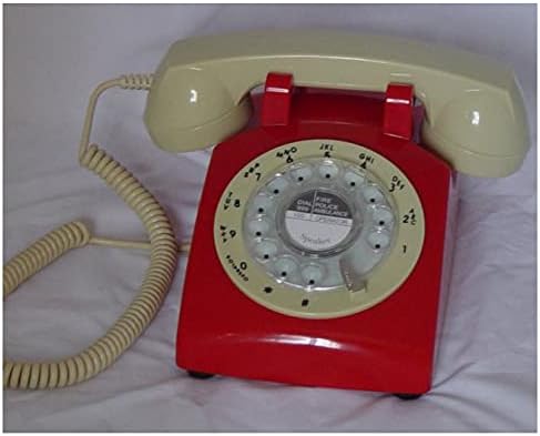 Nostalgic 1960s, 1970s Style Retro Rotary Dial Phone. Proper Bell ...