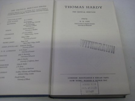 Thomas Hardy, the critical heritage; (The Critical heritage series ...