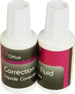 Amazon.com : Set of 2 Bottles Correction Fluid 15ml White Home Office ...