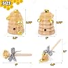 Amazon.com: Bee Tiered Tray Decor with Wooden Fake Honey Hive Dippers ...