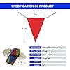 150Pcs Pennant Banner Flags,Simuer 262 Ft Triangle Flag Banner String ...