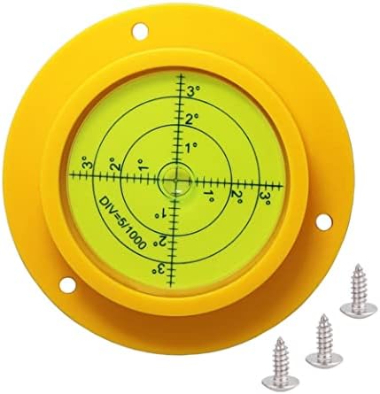 SIZIKJXGHWYI 6Pcs Circular Bubble Level with Screws Mounted, Domed ...