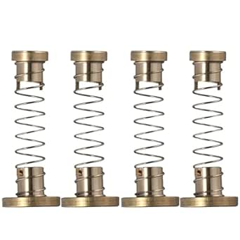 AllGIFT 4-Pack T8 Anti Backlash Spring Loaded Nut,T8 Screw T8 Copper ...