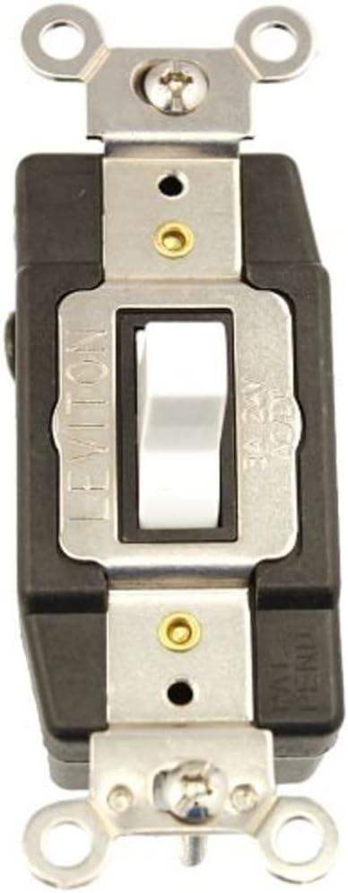 Leviton 3 Amp, 24 Volt AC/DC, Toggle Double Throw, Center Off ...