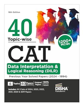 Buy 40 Topic-wise CAT Data Interpretation & Logical Reasoning (DILR) Previous Year Solved Papers ...