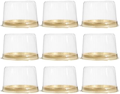 Amazon.com: Yardwe 10Pcs Plastic Cake Containers with Lid Disposable ...