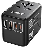 Amazon.com: LENCENT Universal Travel Adapter, International Charger ...