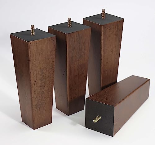 Amazon.com: Airy Abode Black Square Furniture Legs Set of 4 - Pick Your ...
