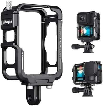 Amazon.com : Aovee Aluminium Protective Cage with Lens Silicone Case ...