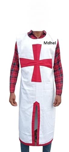 Amazon.com: handmade templar tunic medieval templar tunic red and white ...