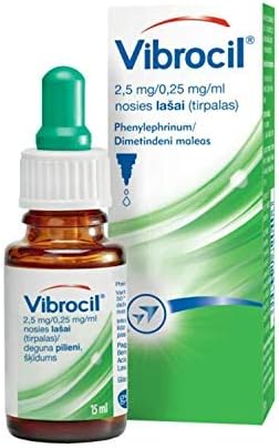 GlaxoSmithKline Vibrocil Nasal Drops 15ml - Réduit rapidement l'enflure ...