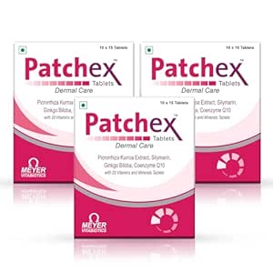 Patchex Tablets With Picrorrhiza Kurroa Extract, Coq10, Ginkgo Biloba ...