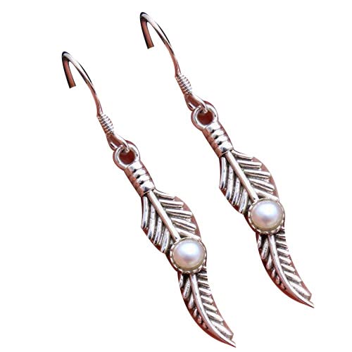 Amazon.com: Pearl Gemstone Earing, Statement Earing, Artisan Handmade ...