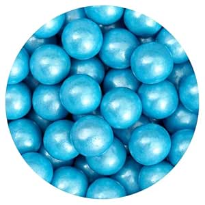 Amazon.com : Light Blue Shimmer Gumballs 1 Inch Gumballs, 2 Pound Bulk ...