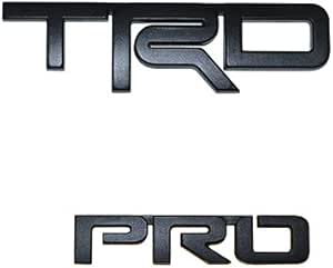 TOYOTA Tacoma 4Runner "TRD Pro" Emblem, Black without Gloss, Emblems ...