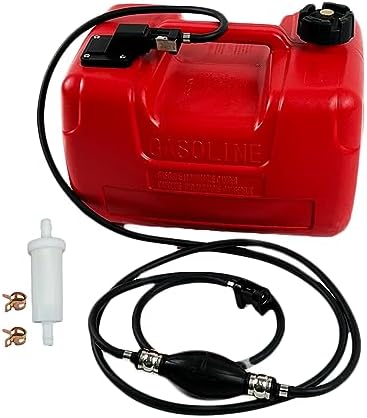 Fudatong Portable Boat Fuel Gas Tank 12L 3 Gallon Marine Outboard Gas ...