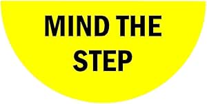 Mind The Step Floor Sticker - Self Adhesive Floor Graphic (200mm x ...