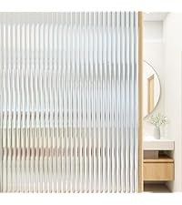 Amazon.com: Beautyhero Window Privacy Film, Frosted Reeded Glass Cling ...