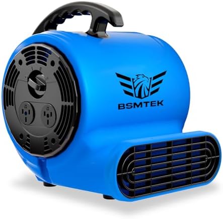 Amazon.com: BSMTEK Air Mover Blower Fan, Industrial 1/3HP 1200CFM ...
