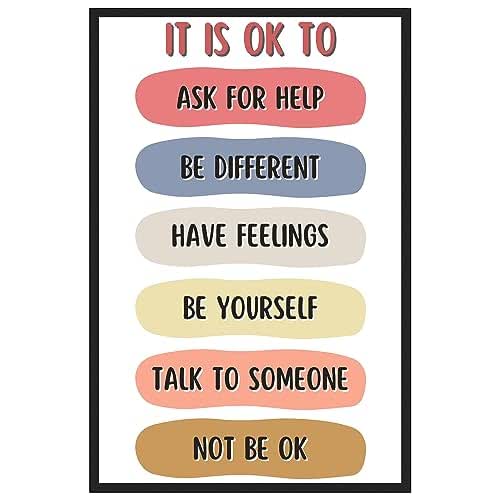 Amazon.com: Mental Health Decor for Classroom - It Is Ok To Poster ...