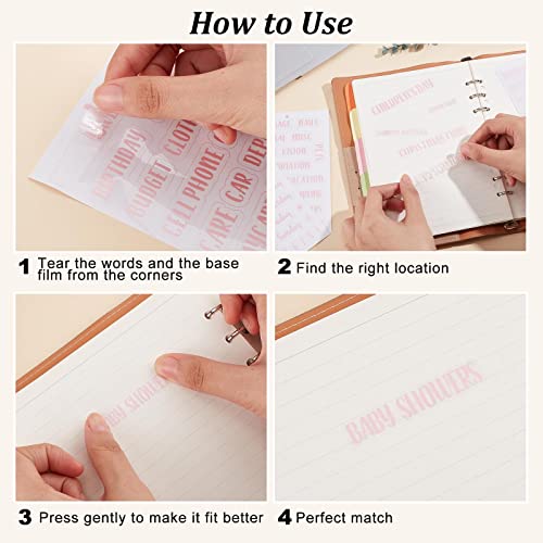 GORGECRAFT 117Pcs Cash Envelope Labels Stickers A6 Budget Binder Labels ...