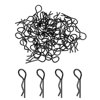 MECCANIXITY 50pcs 90-Degree Angle RC Body Clips Bent Spring R Pins for ...