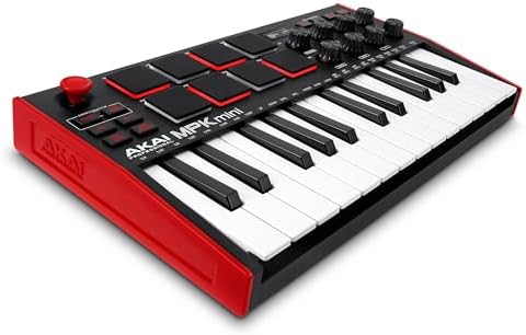 AKAI Professional MPK Mini MK3 - Controlador de teclado MIDI USB de 25 teclas com 8 pads de ...