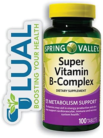 Amazon.com: Convergence Spring Valley Super Vitamin B-Complex Tablets ...