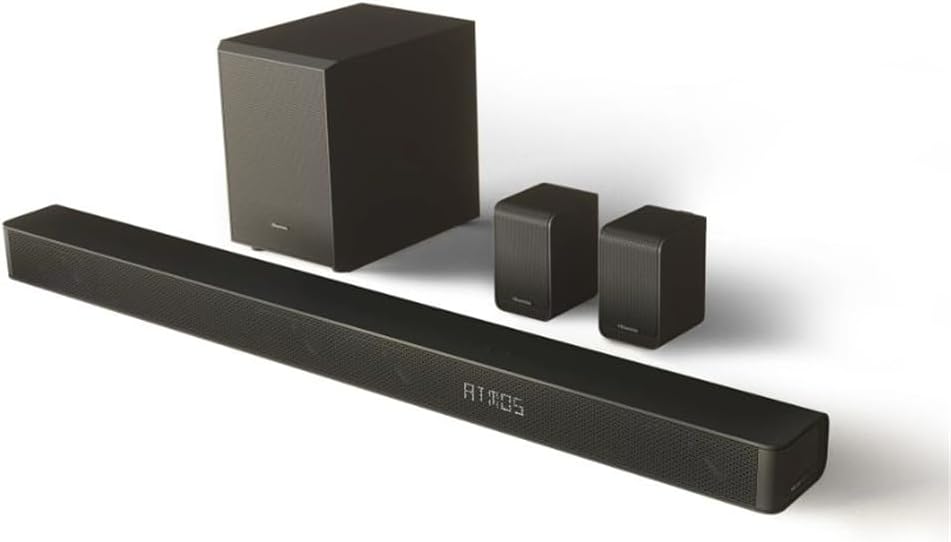 Amazon.com: Hisense 5.1 Channel Soundbar with Wireless Subwoofer ...