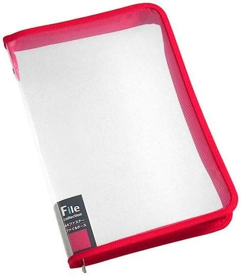 Amazon | IMA ファスナーファイルケース A4サイズ収納可 赤 23×33×マチ3cm | ケースファイル・キャリングケース ...