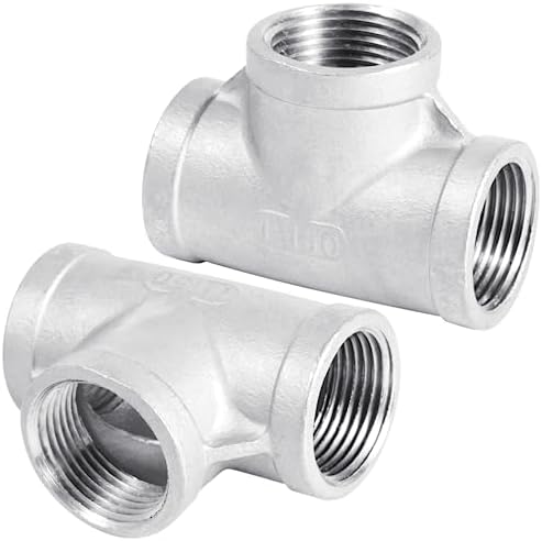 Amazon.com: Stainless Steel Tee Pipe Fittings2 PCS, Tee 1" x 1" x 1 ...