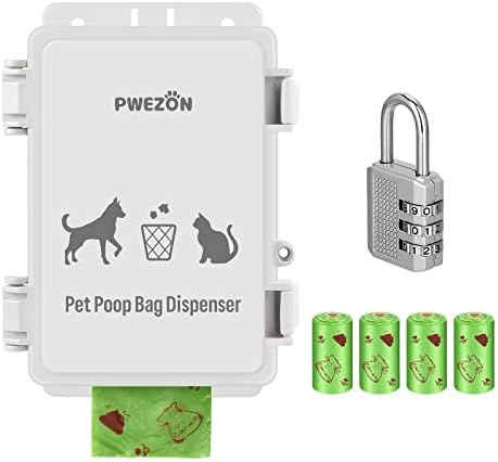 Amazon.com : Dog Poop Bag Dispenser Wall Mount Waterproof Outdoor Waste ...