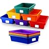 Amazon.com - Hoolerry 24 Pcs Plastic Cubby Storage Bins Classroom Cubby ...