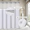 Amazon.com: MitoVilla No Hooks Required Farmhouse Shower Curtain with Snap-in Liner - with ...