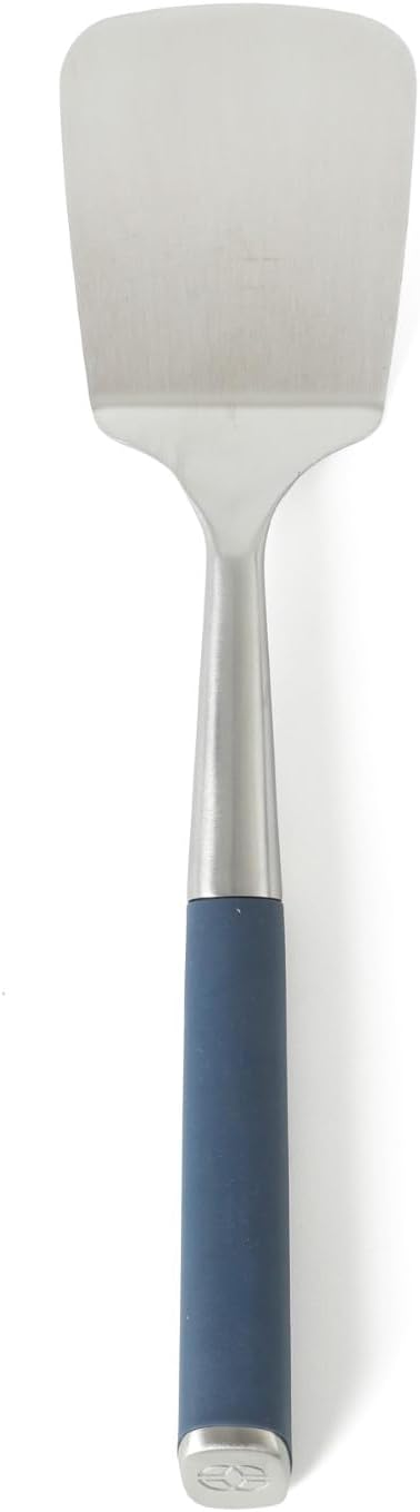 Amazon.com: Calphalon Edge Stainless Steel Turner - Navy Blue : Patio ...