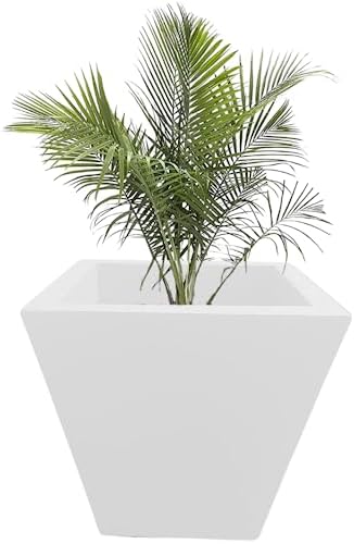 Amazon.com : Elly Décor 12-inch Square Plastic Planter with Drainage ...