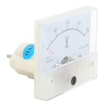 0-200V Pointer Voltmeter, DC Panel Volt Voltage Meter Measuring 0 200V ...