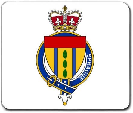 Amazon.com: Sprague England Family Crest Coat of Arms Mouse Pad ...