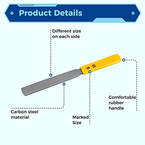 Anlayliay Bass Nut File Set, Carbon Steel Guitar Fret File, Guitar ...