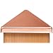 4x4 Post Point Cap - Solid Copper (3-1/2" x 3-1/2") - - Amazon.com