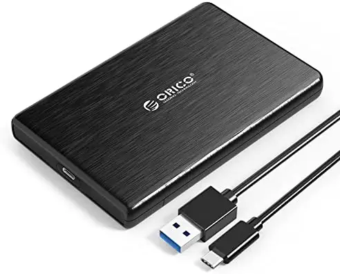 ORICO 2.5 External Hard Drive Enclosure, SATA III to USB Type C for HDD ...