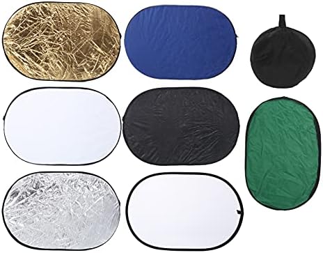 7 in 1 Oval Reflector, Collapsible Lighting Reflector for Photography ...
