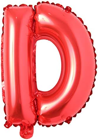 Amazon.com: 16" inch Single Red Alphabet Letter number Balloons ...